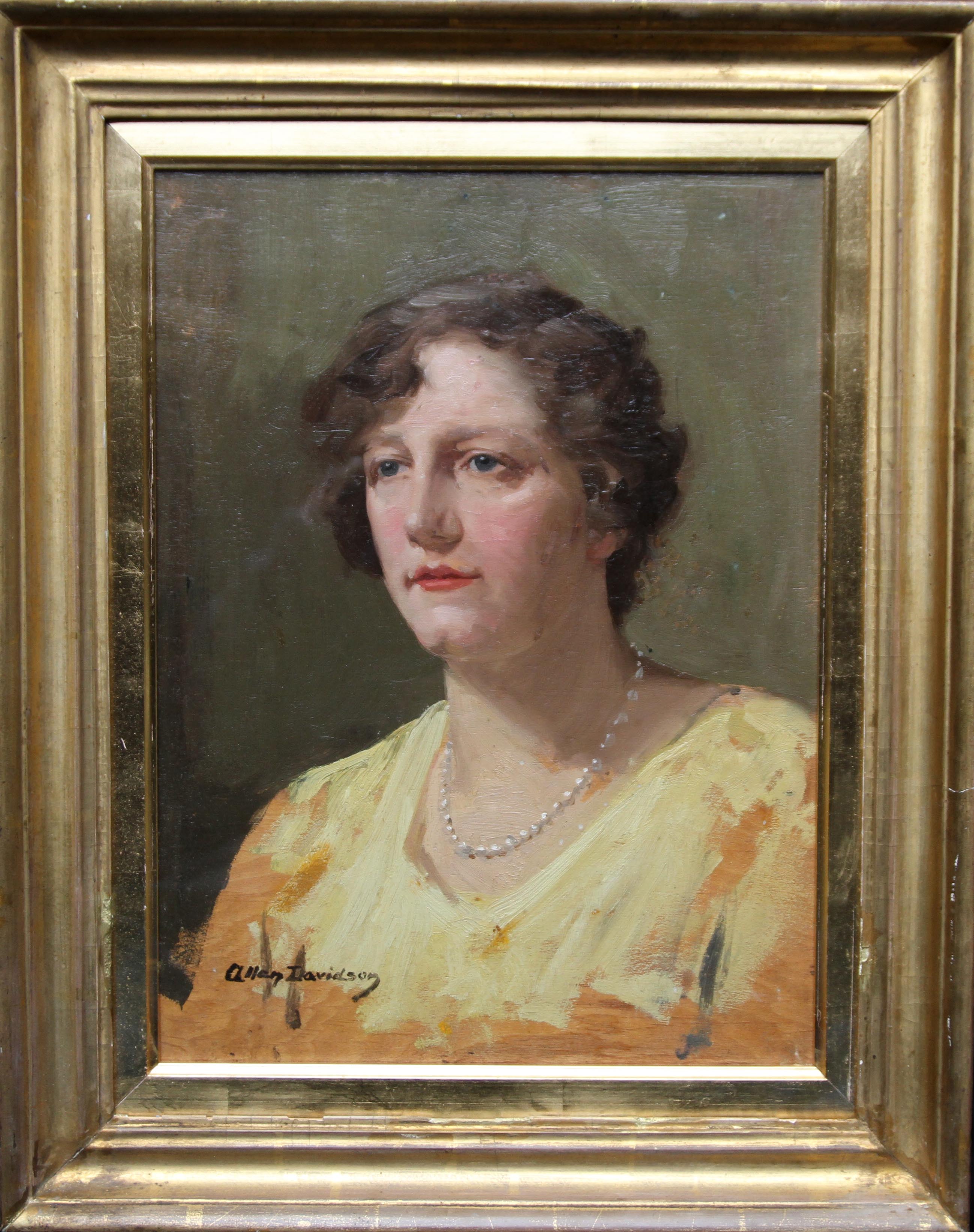 Allan Davidson - Portrait of Anna Radford - Richard Taylor Fine Art