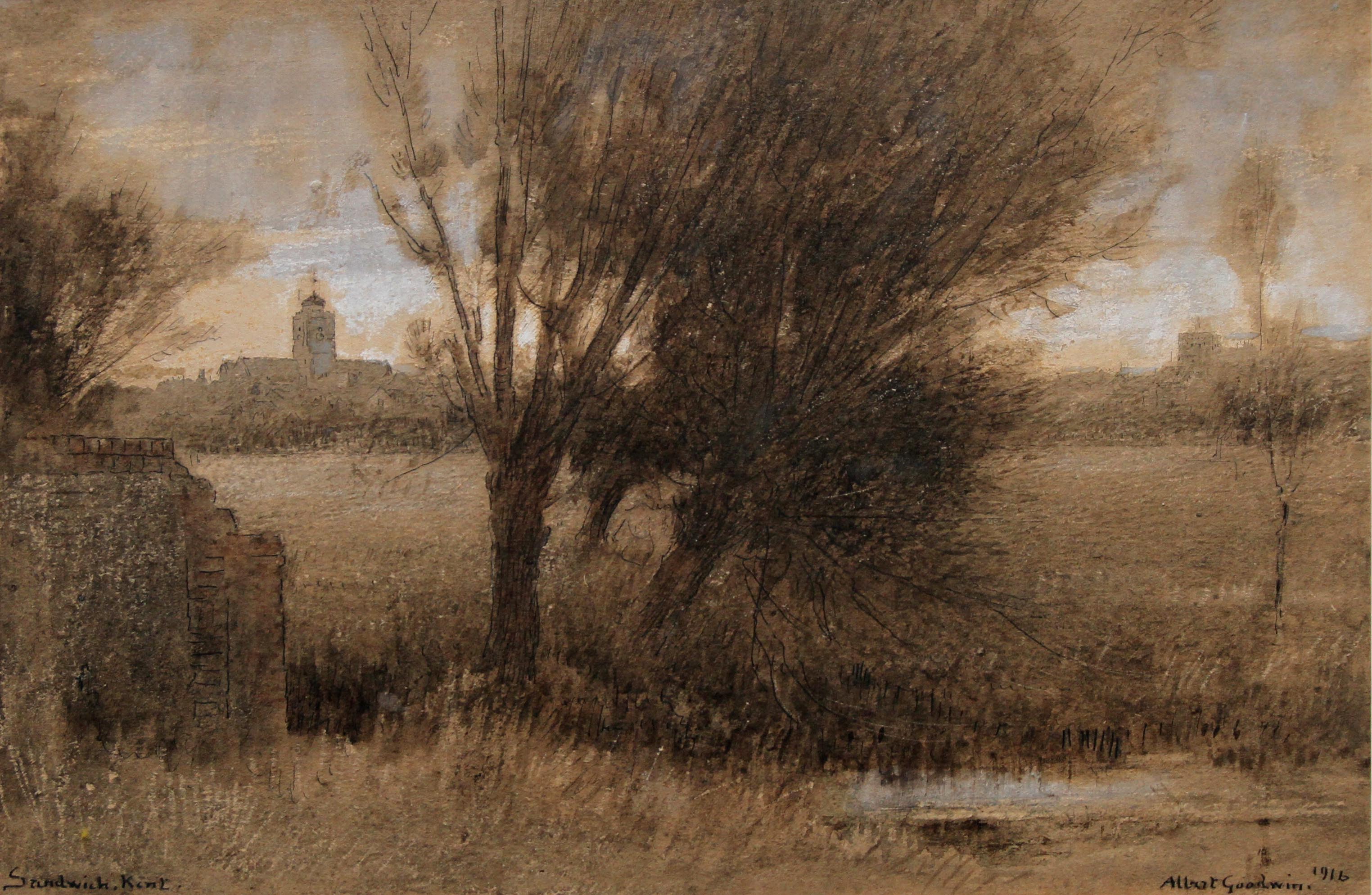 Albert Goodwin - Sandwich Kent - Richard Taylor Fine Art