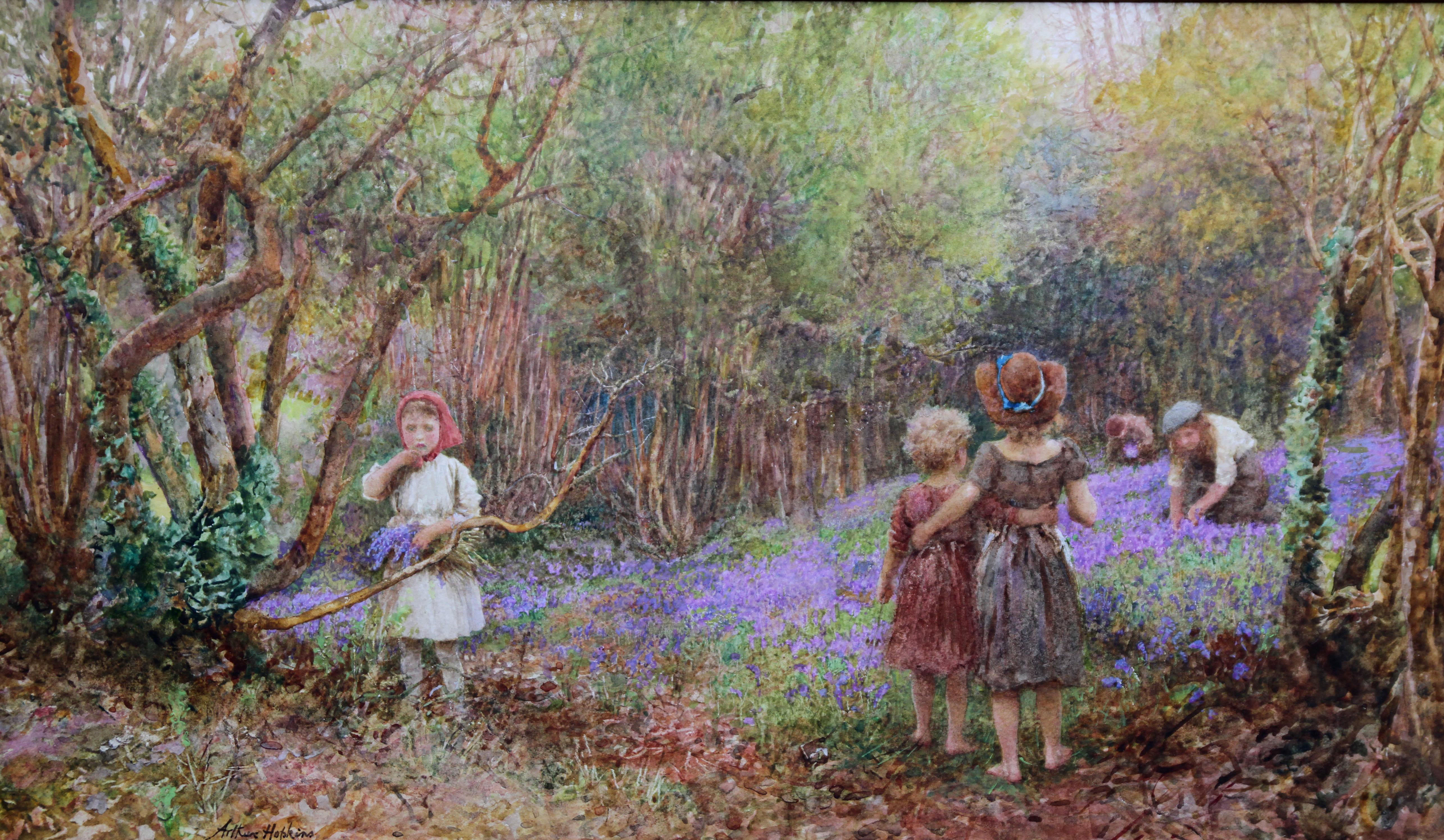 Arthur Hopkins - The Bluebell Wood - Richard Taylor Fine Art
