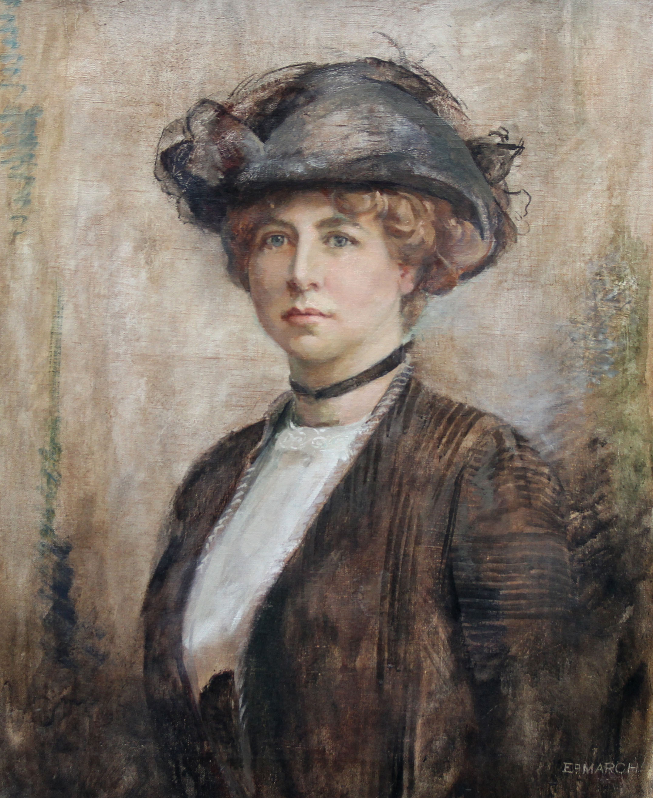 E A Marsh - Portrait of a Lady - Richard Taylor Fine Art