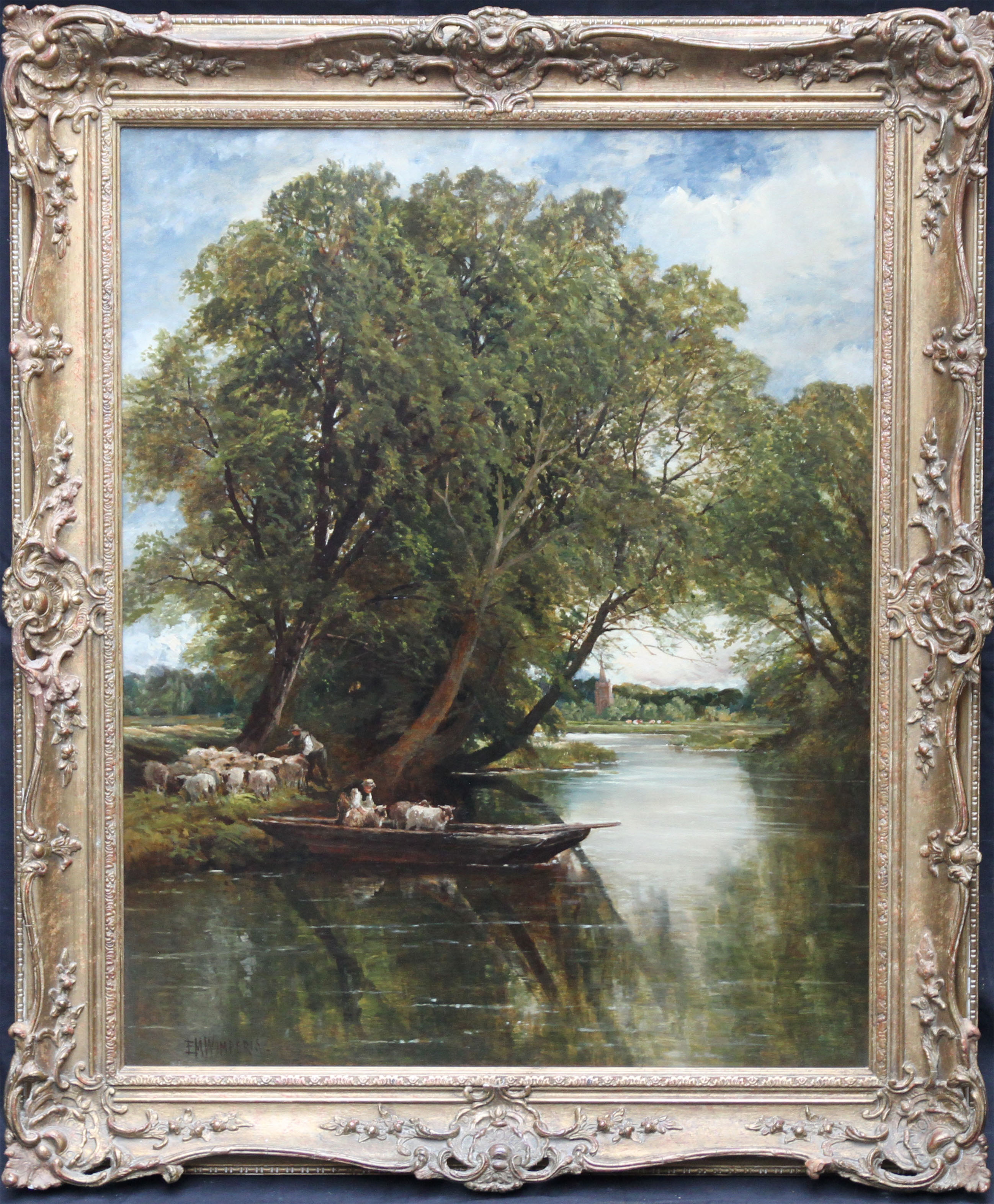 Edmund Morrison Wimperis - The Sheep Ferry - Richard Taylor Fine Art