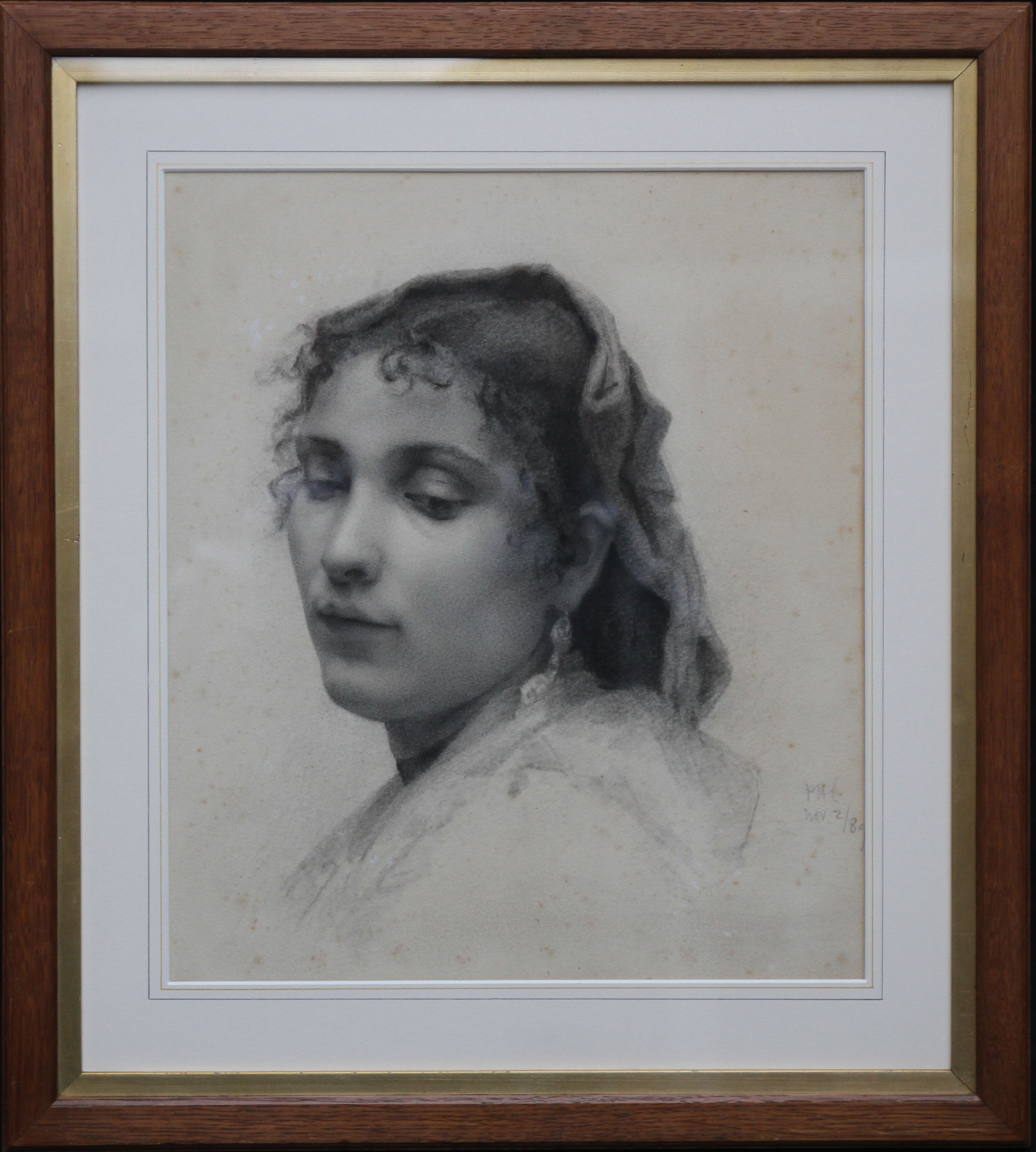 French Naturalistic Portrait of a Lady. Victorian Art - Richard Taylor ...