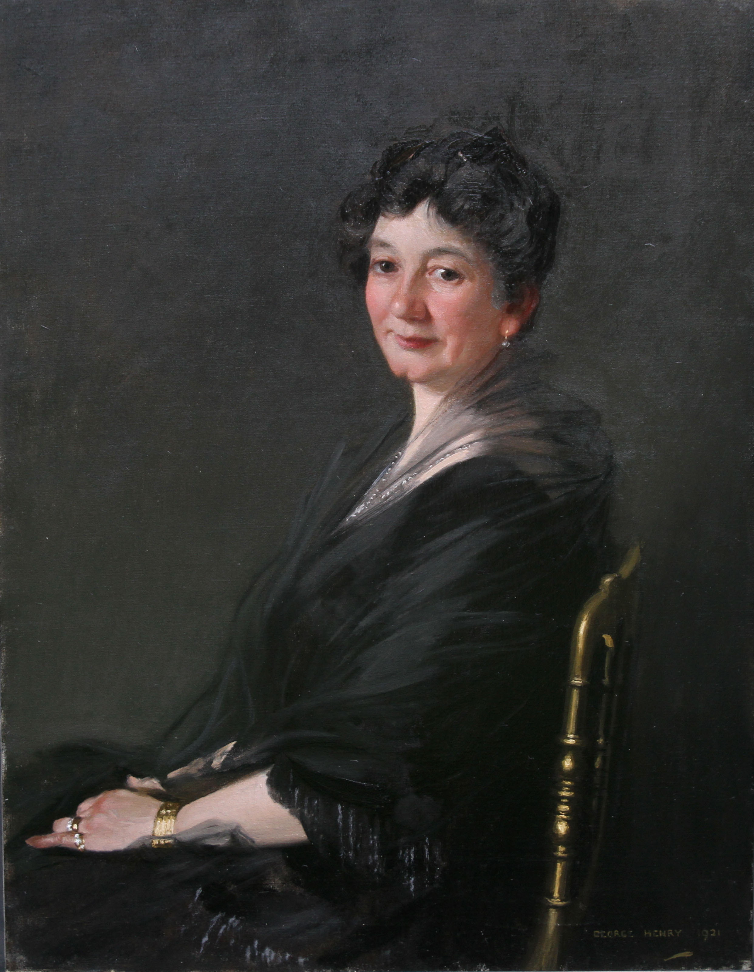 George Henry - Portrait of a Woman - Scottish Glasgow Boy artist oil ...