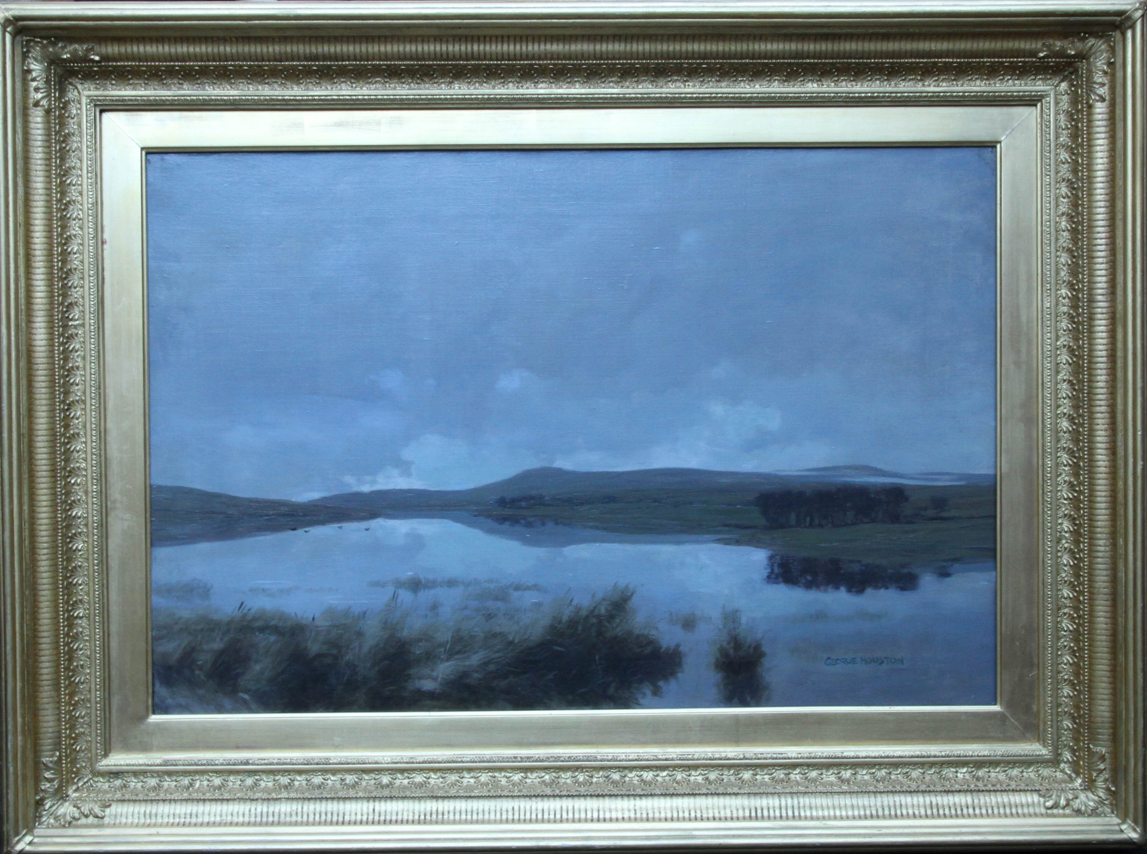 George Houston - Scottish Loch. Scottish Impressionist landscape oil ...