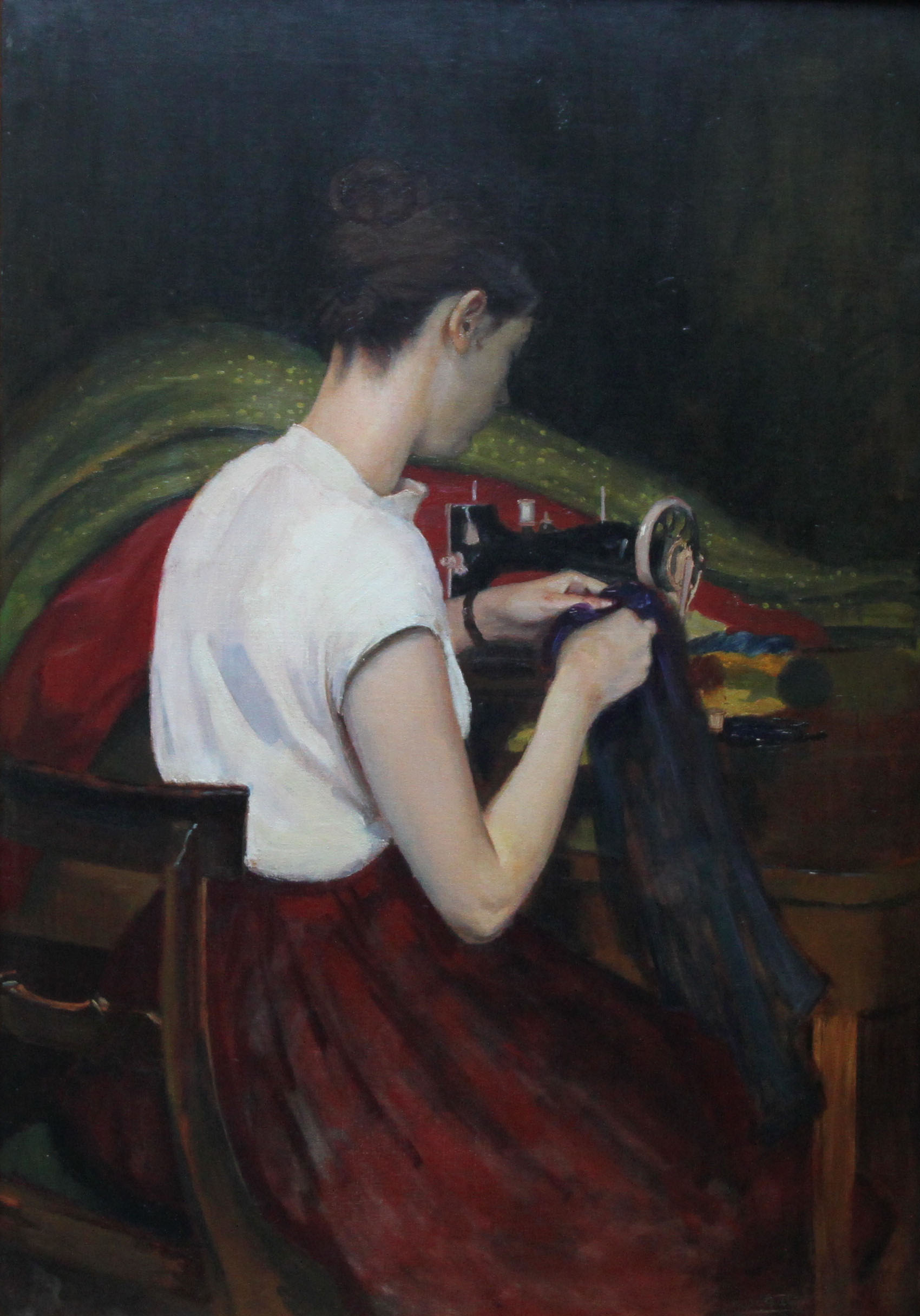 Sir James Guthrie - Portrait of a Seamstress - Richard Taylor Fine Art