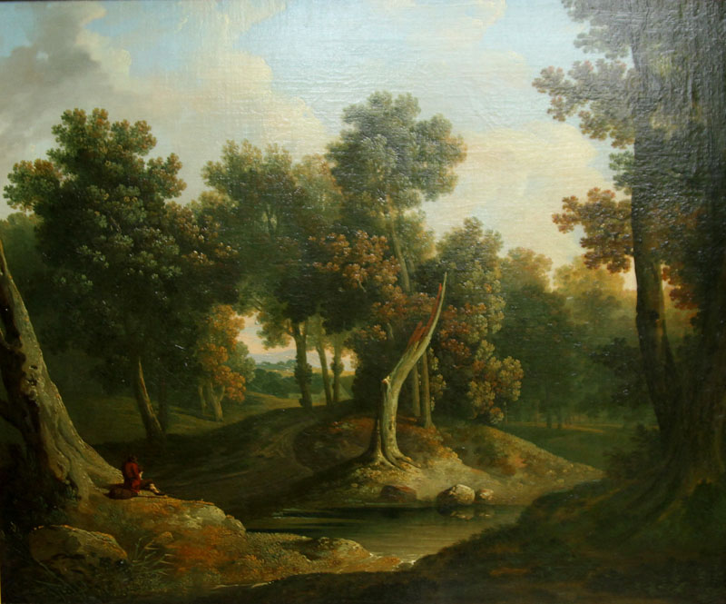 James Arthur O'Connor - A Wooded Landscape - Irish Old Master oil ...
