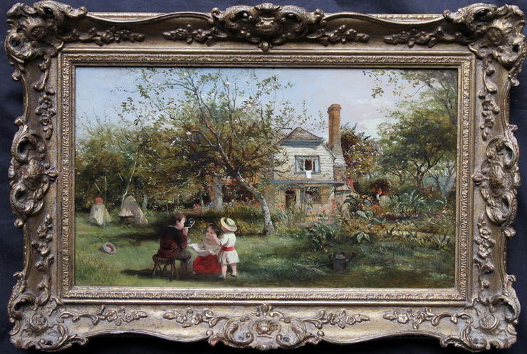 Thomas Falcon Marshall - Children Playing in the Orchard - Richard ...