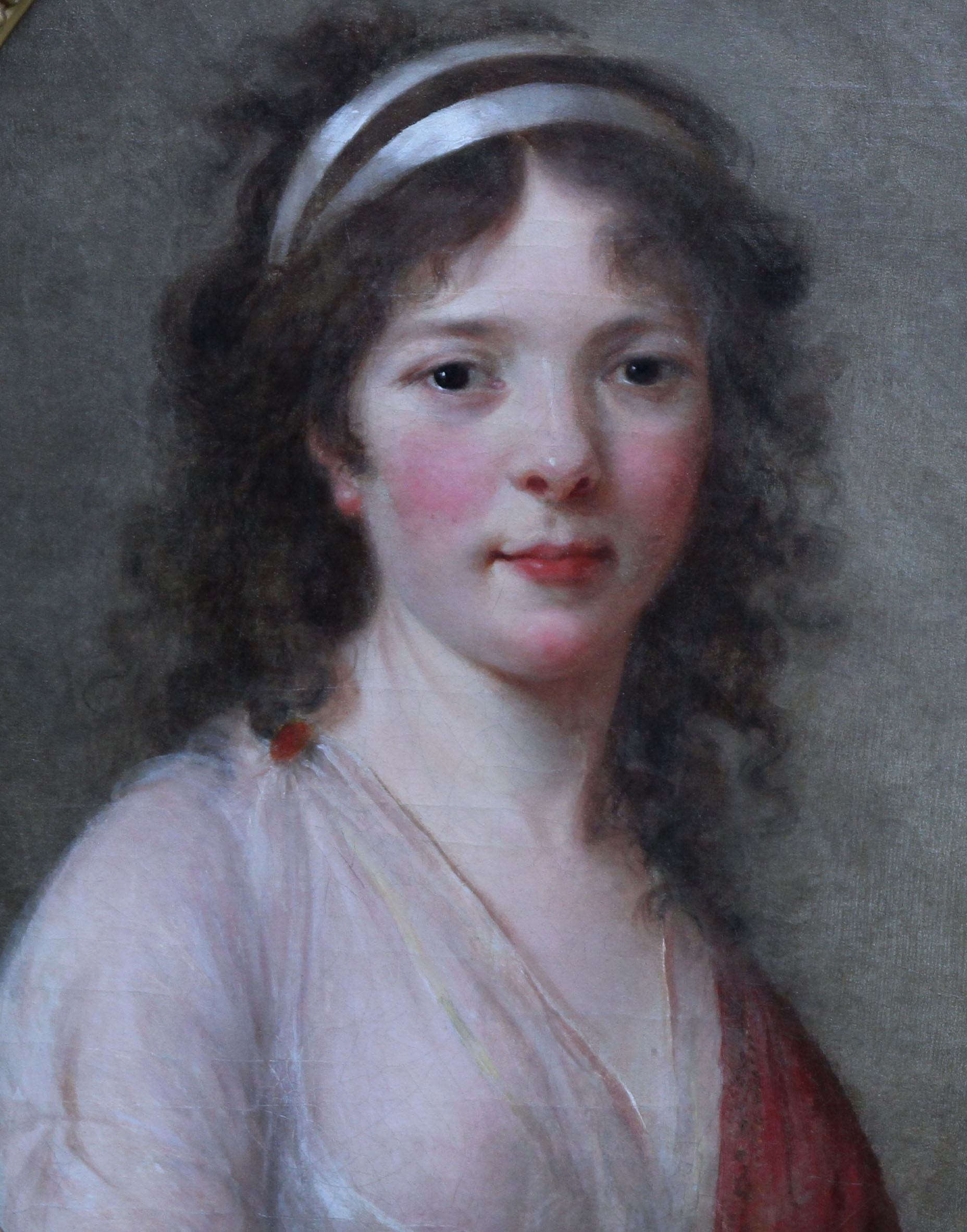 Elizabeth Vigee Le Brun - Oval Portrait of a Lady- French Old Master ...