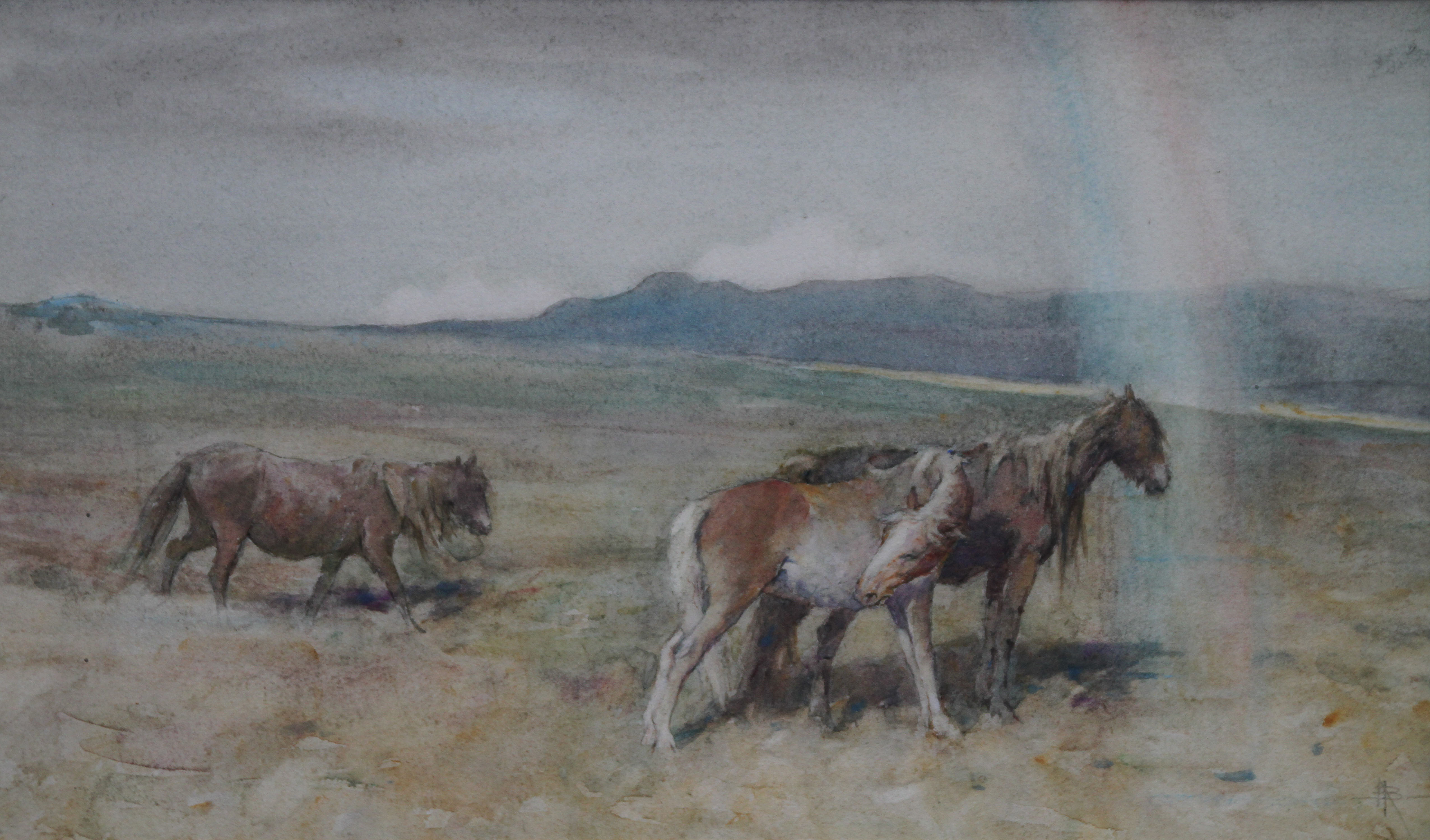 Nathaniel Hughes John Baird - Rainbow - Horses in landscape - Richard ...