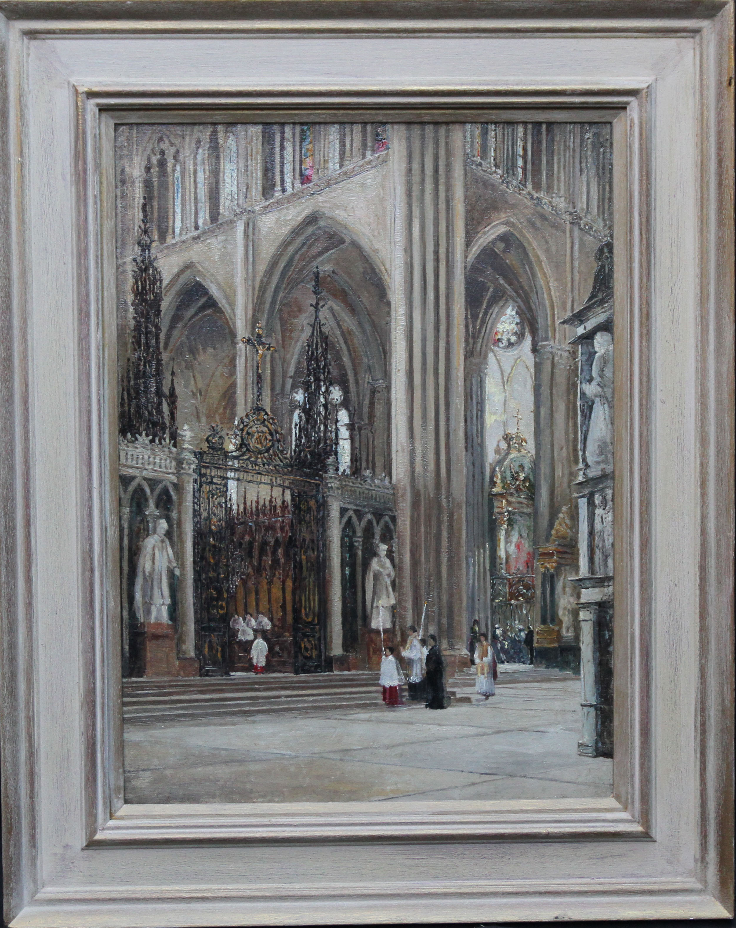 Philip F Walker - Church Interior Taking Mass - Richard Taylor Fine Art