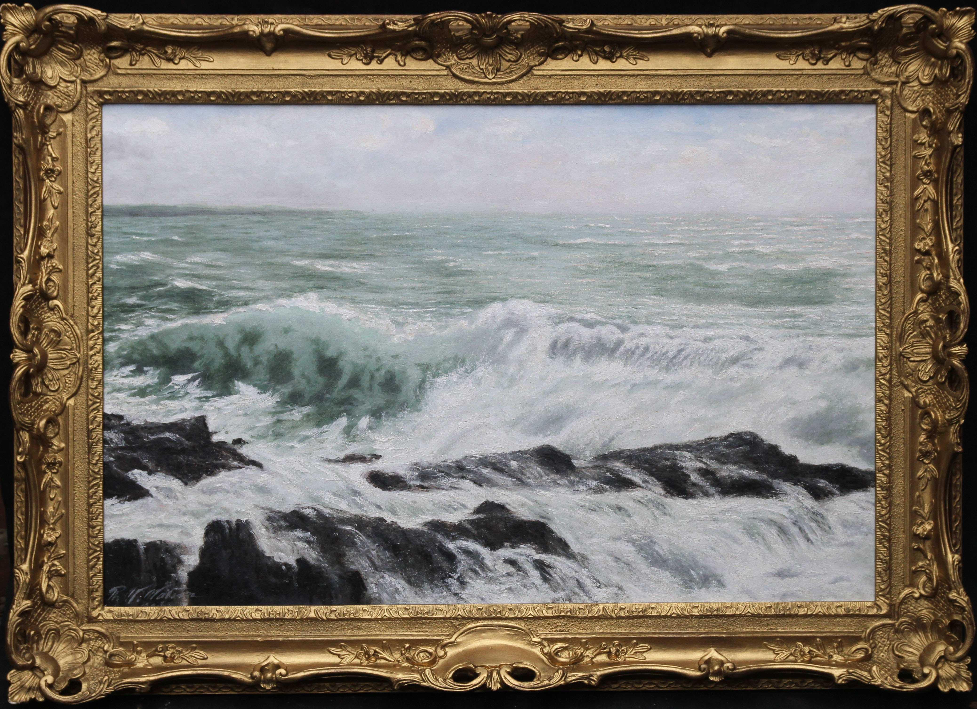 R W Watson - Seascape Scotland - Richard Taylor Fine Art