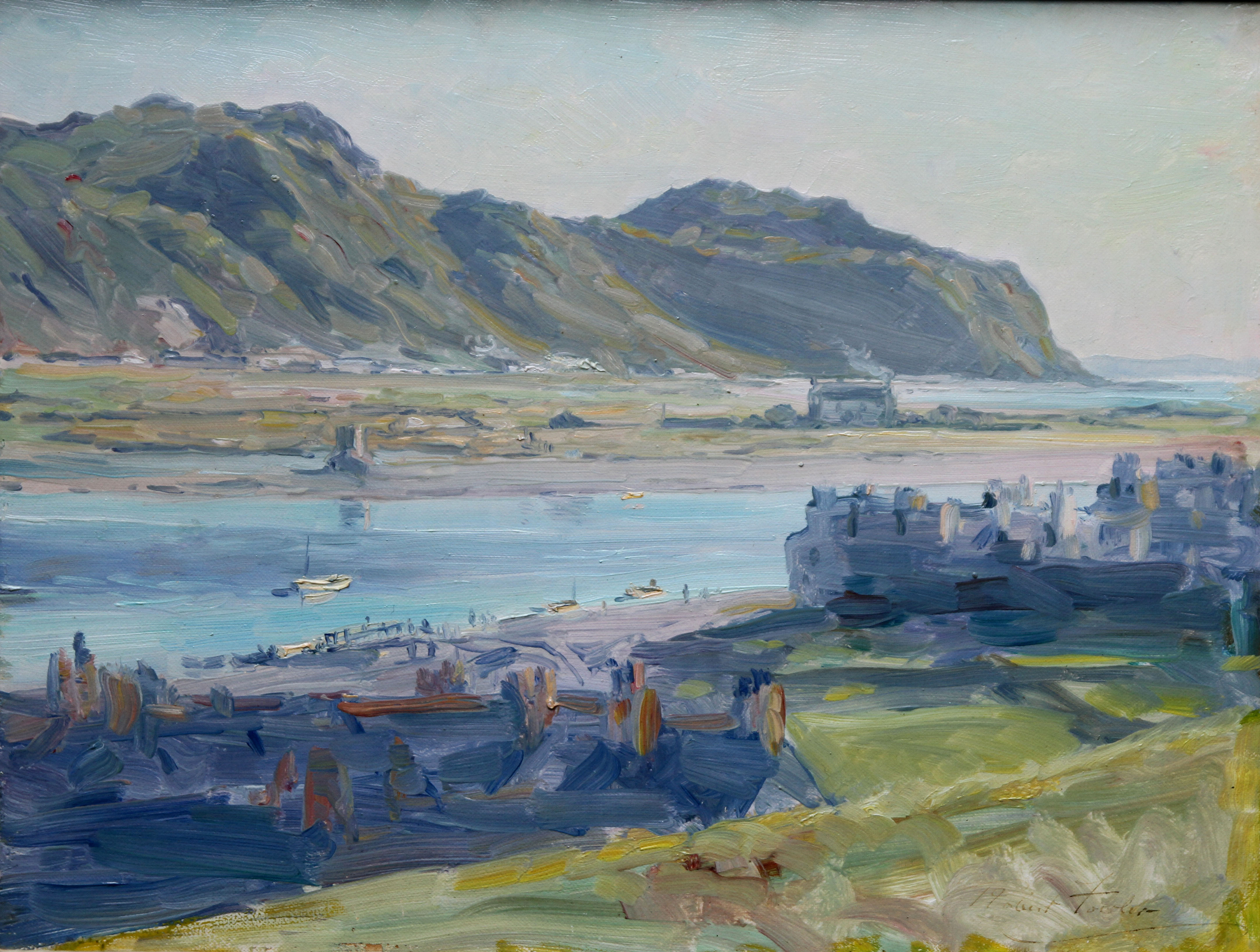 Robert Fowler - Conway Estuary Wales - Victorian Scottish Impressionist ...