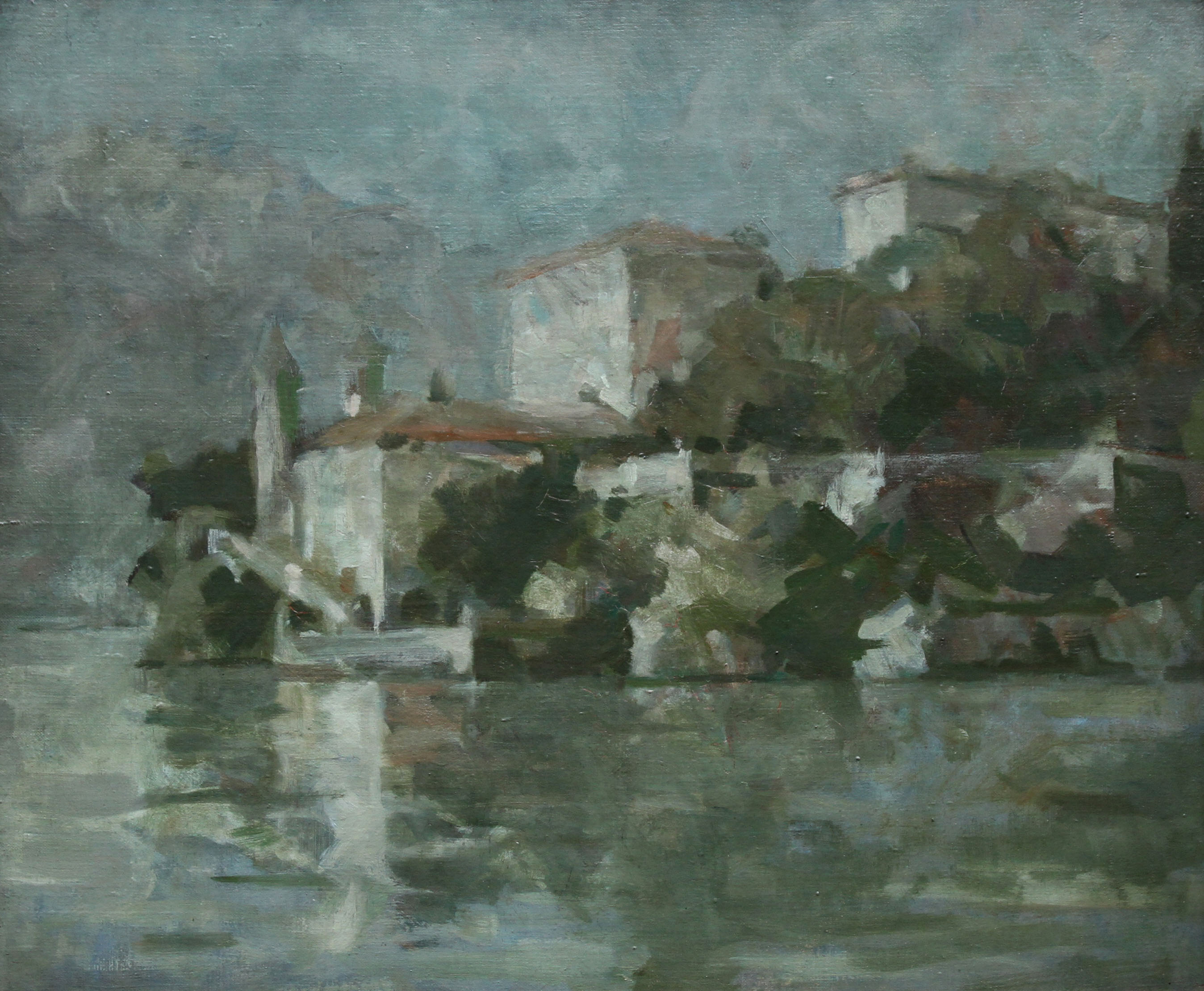 Samuel Melton Fisher - Lake Como Italy Moonlight - Richard Taylor Fine Art
