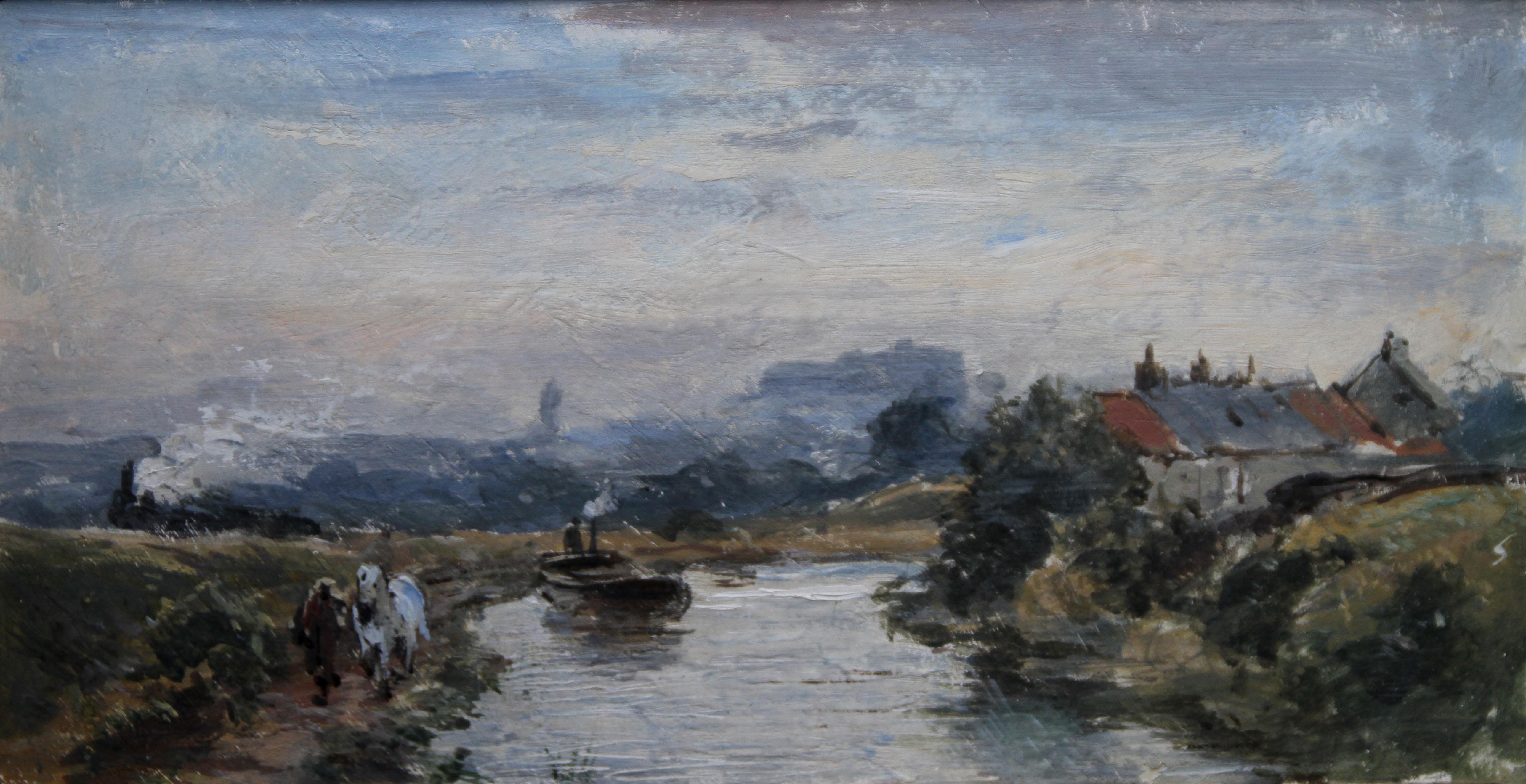 Sam Bough - Union Canal Edinburgh - Richard Taylor Fine Art