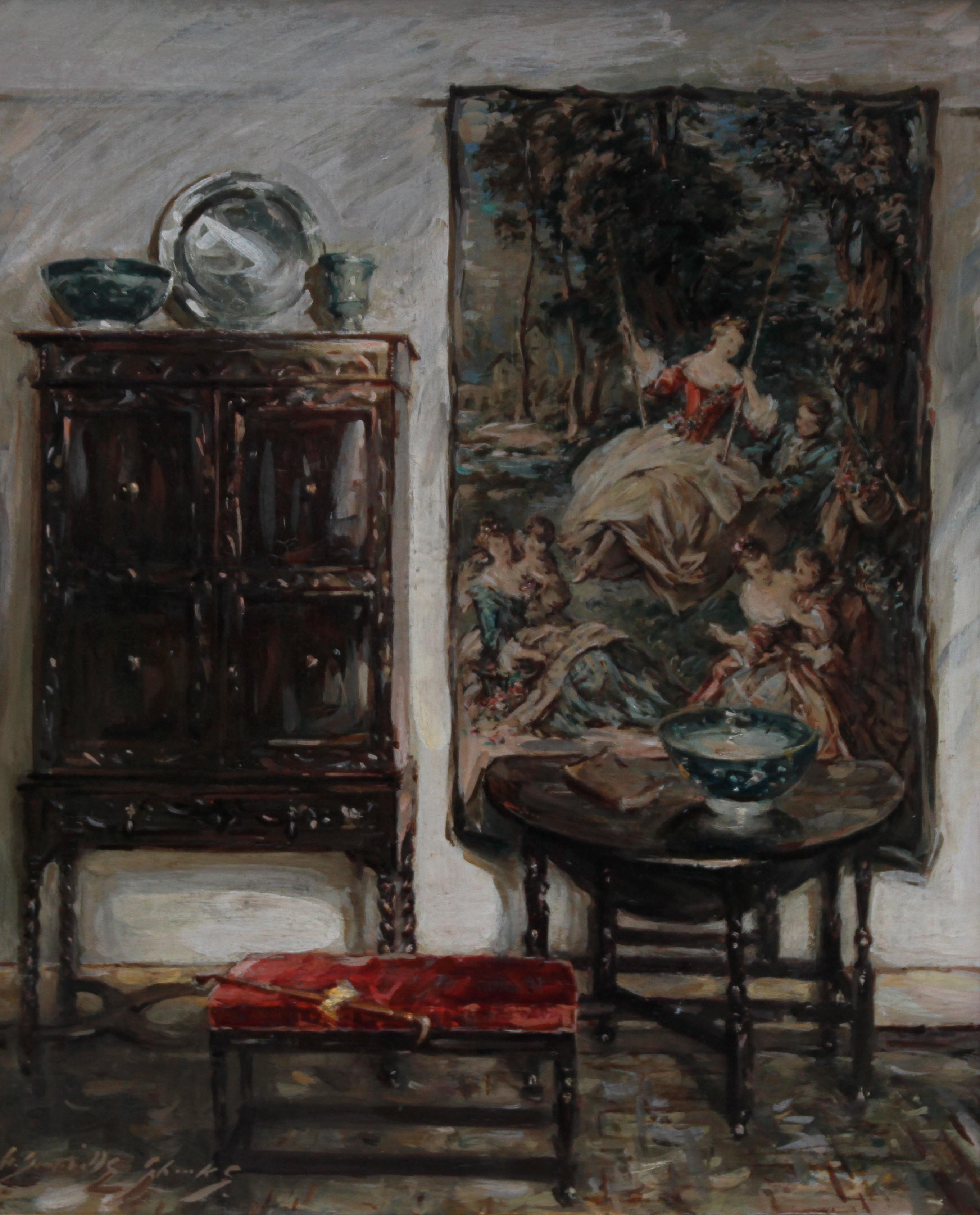 William Somerville Shanks - Still Life Interior - Richard Taylor Fine Art